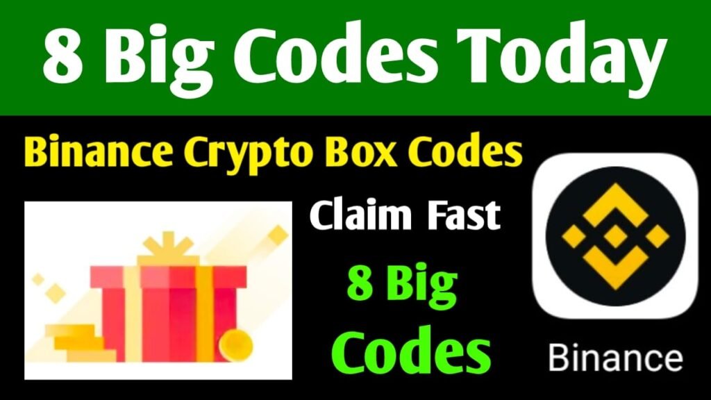 8 Big Crypto Box Codes Today / Binance New Crypto Box Codes Today